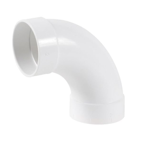 90 Degree Sweep Central Vacuum Fitting - Platinum Vacuum